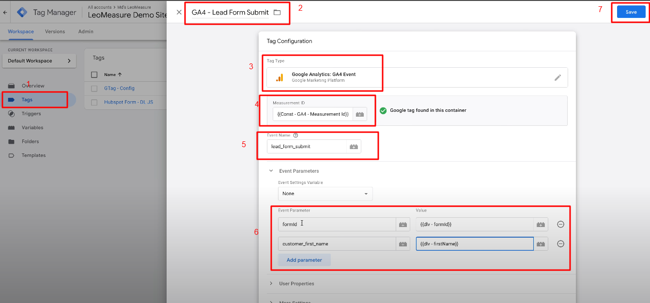 The easiest way to HubSpot Form Tracking With GTM & GA4 - Leo Measure