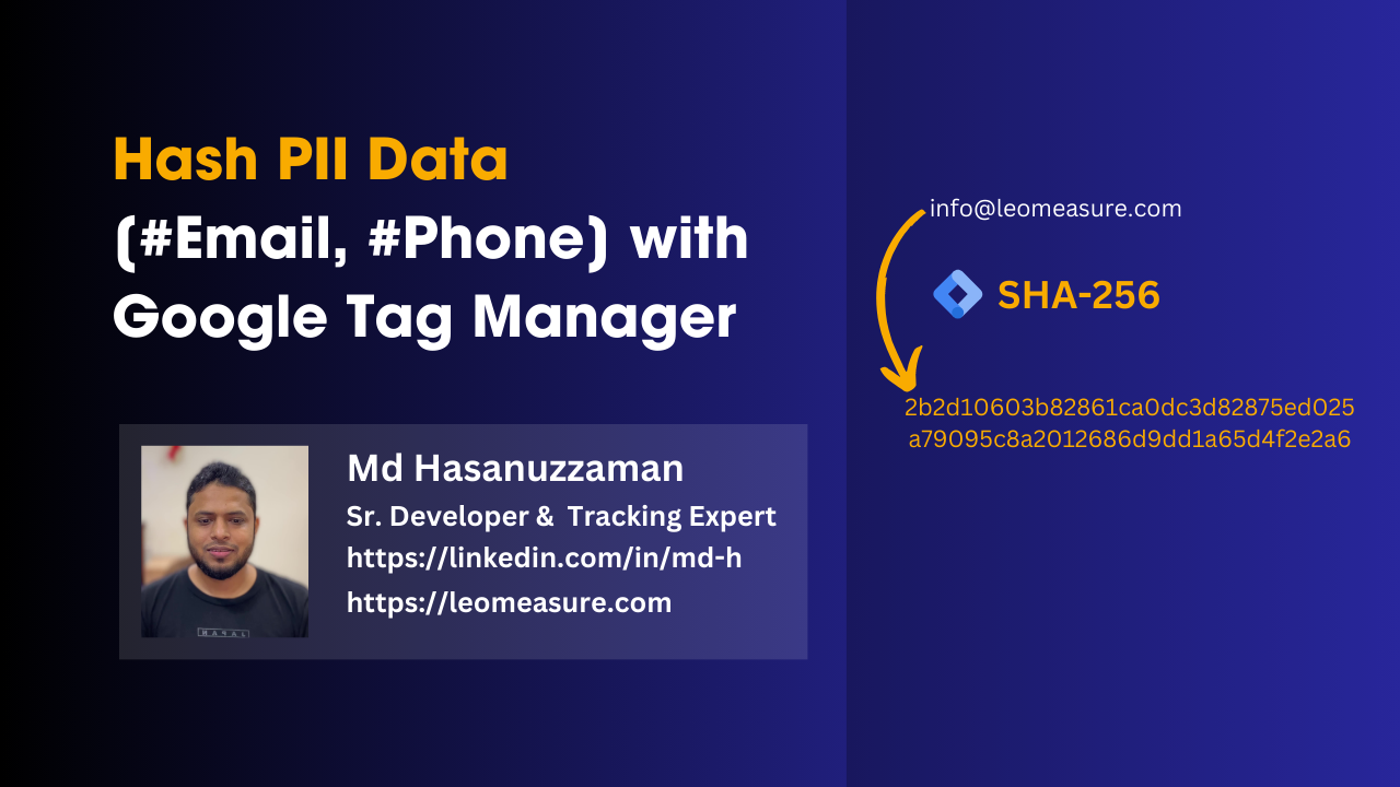SHA256 Hasher - Hashing Email, Phone Number (PII Data) with Google Tag ...