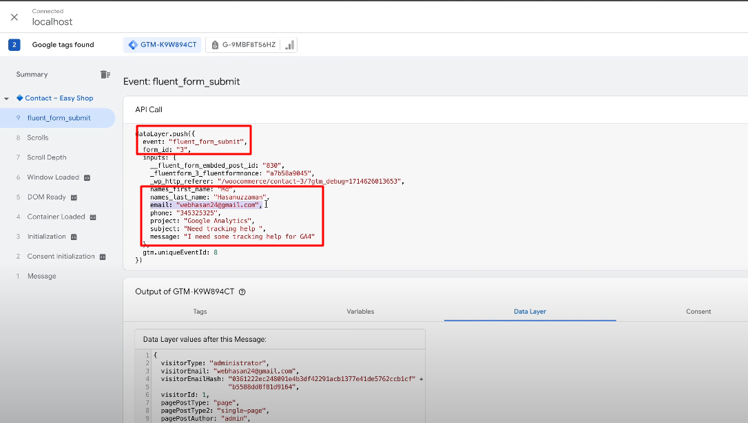 WordPress Fluent form Tracking with GTM & GA4 - Leo Measure
